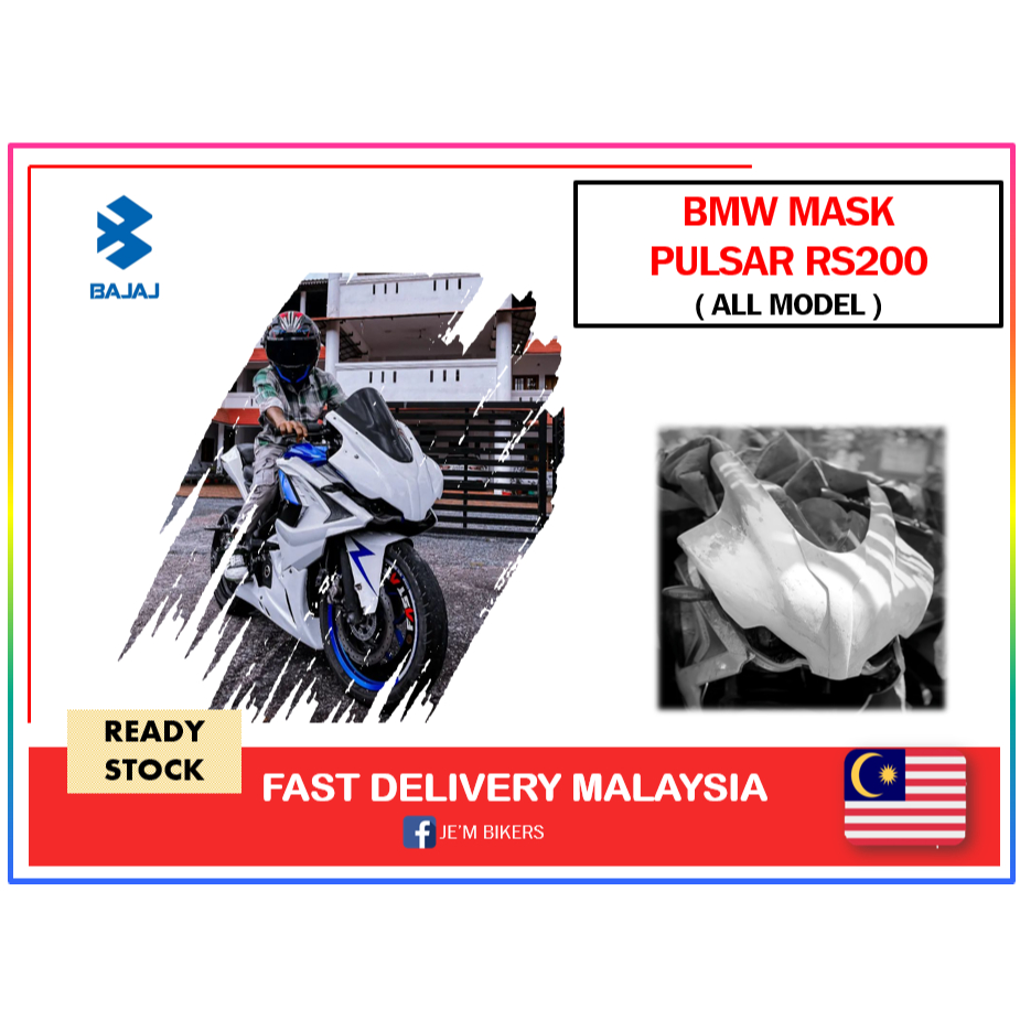 BMW MASK PULSAR RS200 | ALL MODEL | Shopee Malaysia
