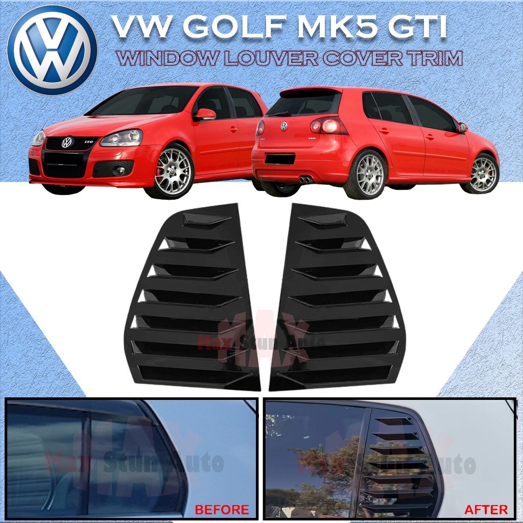 VOLKSWAGEN GOLF MK5 GTI REAR WINDOW LOUVER COVER VW GOLF GTI WINDOW ...
