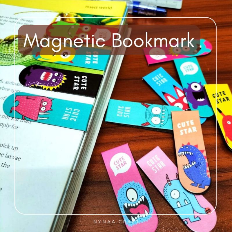 Magnet Bookmark | Magnetic Bookmark Stationery | Penanda Buku Magnet ...