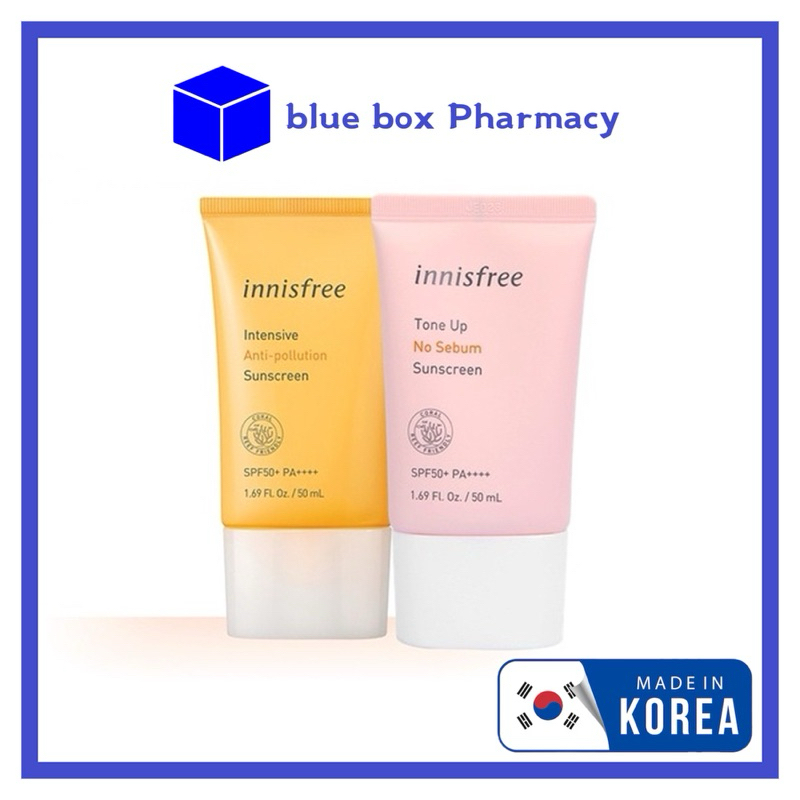 Innisfree Tone-up No Sebum Watering Sunscreen SPF50 PA+++ 50ml Intensive Triple Shield Sunscreen ...