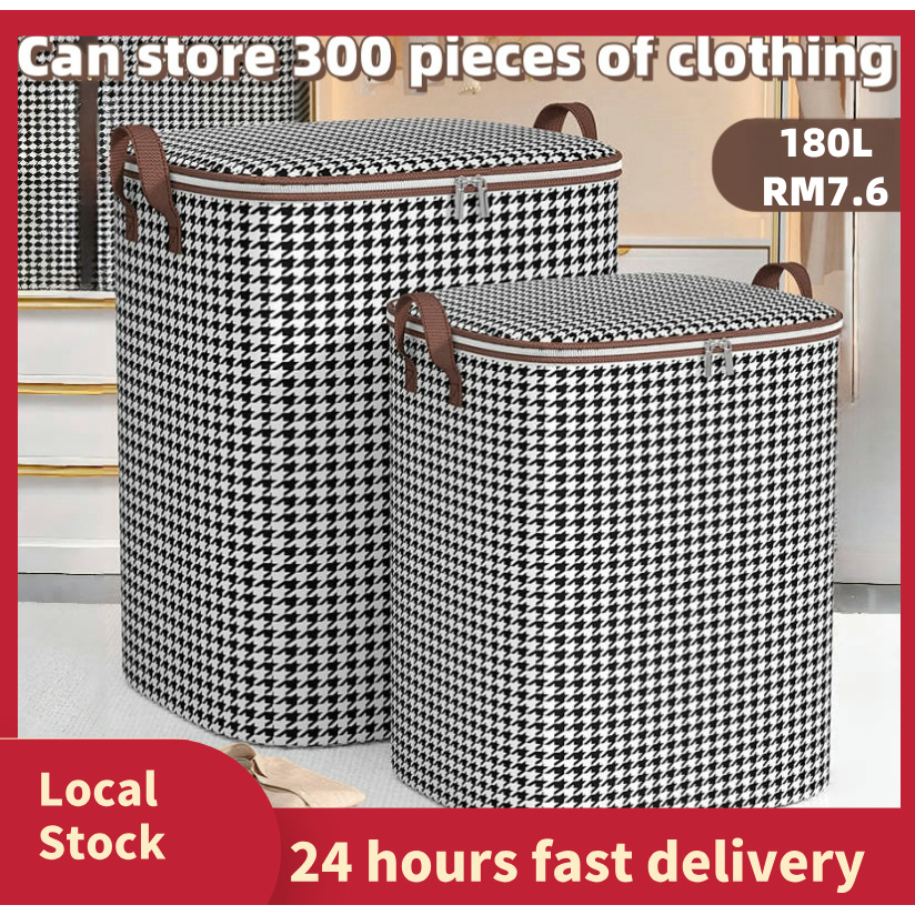100L/140L/180L Quilt Clothes storage bag Large capacity foldable ...