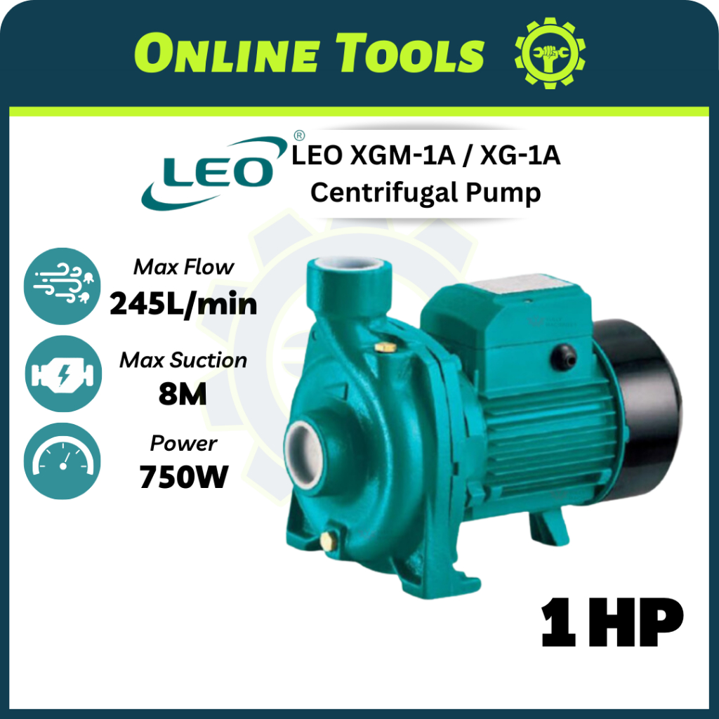 LEO XGM-1A XG-1A Centrifugal Water Pump Pam Air 1 Inch / 1HP | Shopee ...