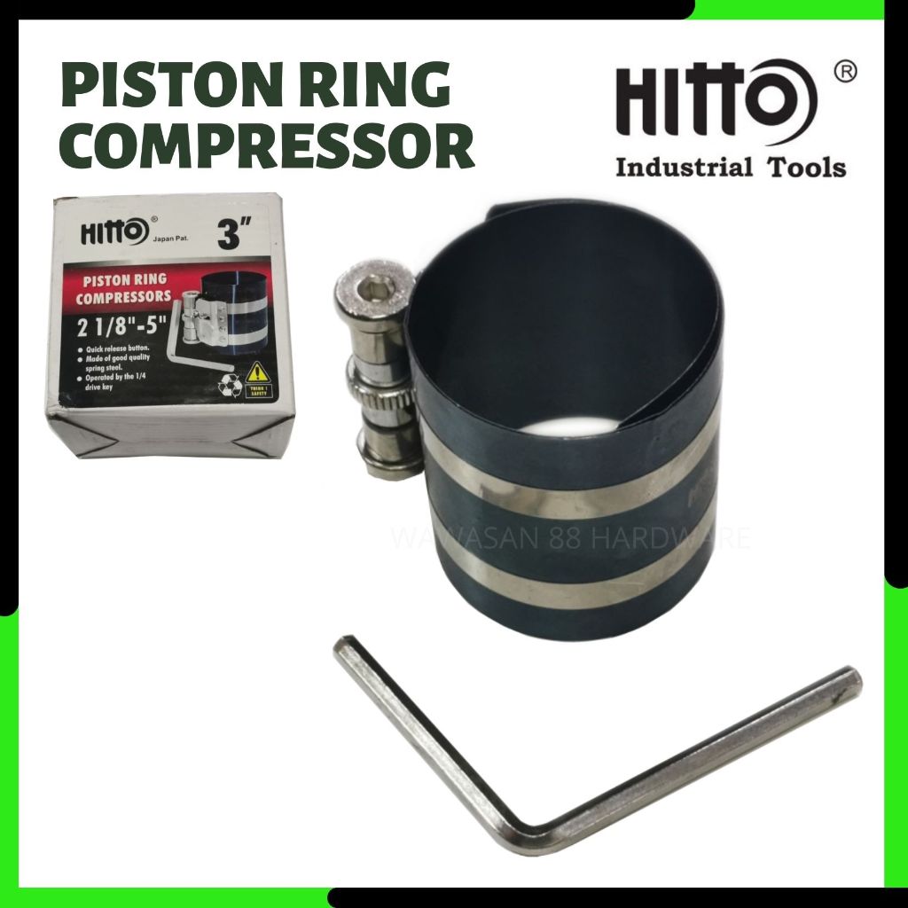 HITTO 3'' Car Engine Piston Ring Compressor Tool Installer Band ...
