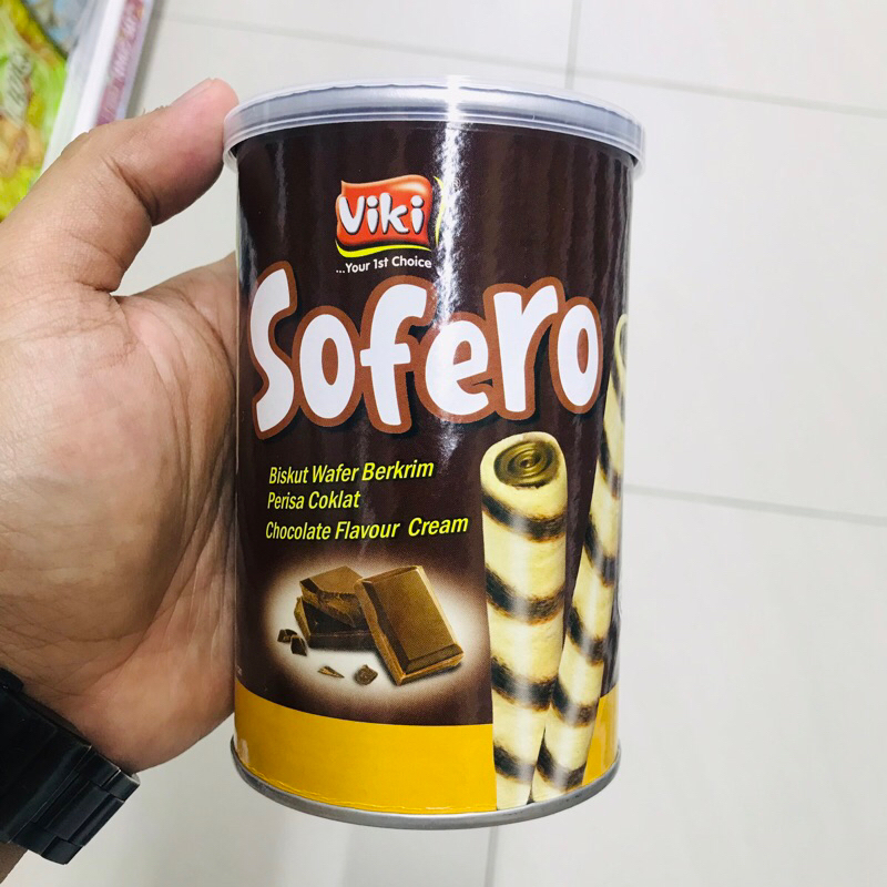 Viki Sofero Biskut Wafer Berkrim Perisa Coklat Chocolate Flavour Cream ...