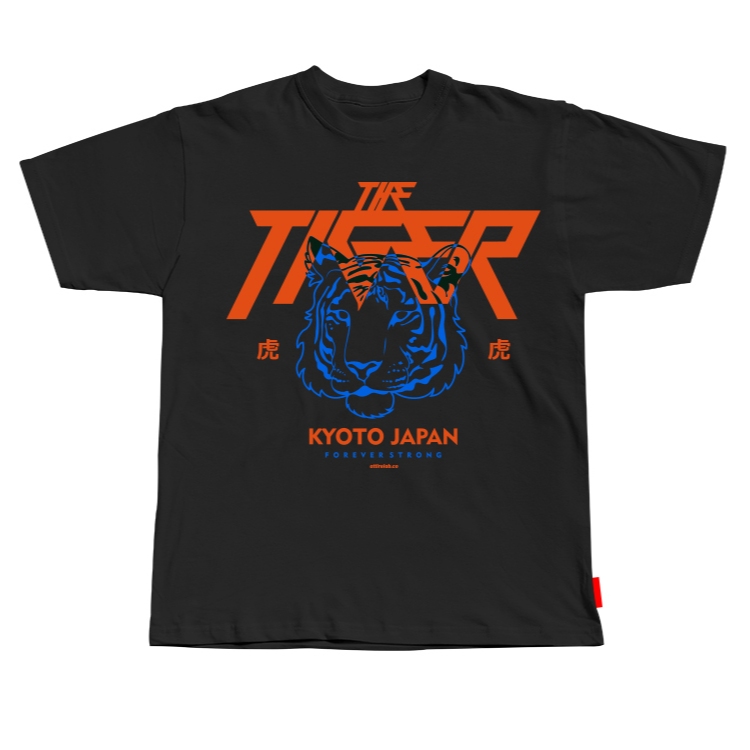 The Tiger Kyoto Japan graphic design baju tshirt lelaki plus size big ...