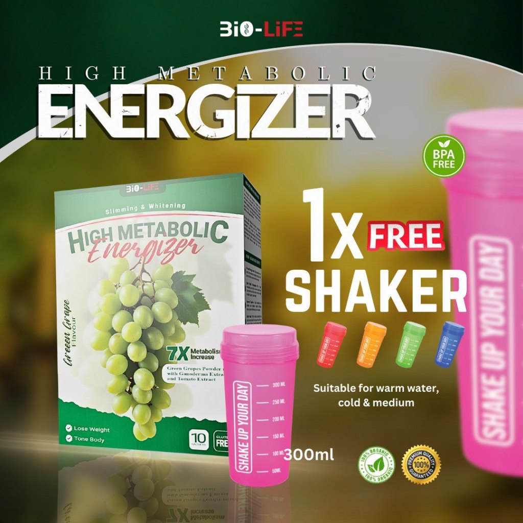 BIO-LIFE HIGH METABOLIC ENERGIZER ORIGINAL 1BOX FREE SHAKER | Shopee Malaysia
