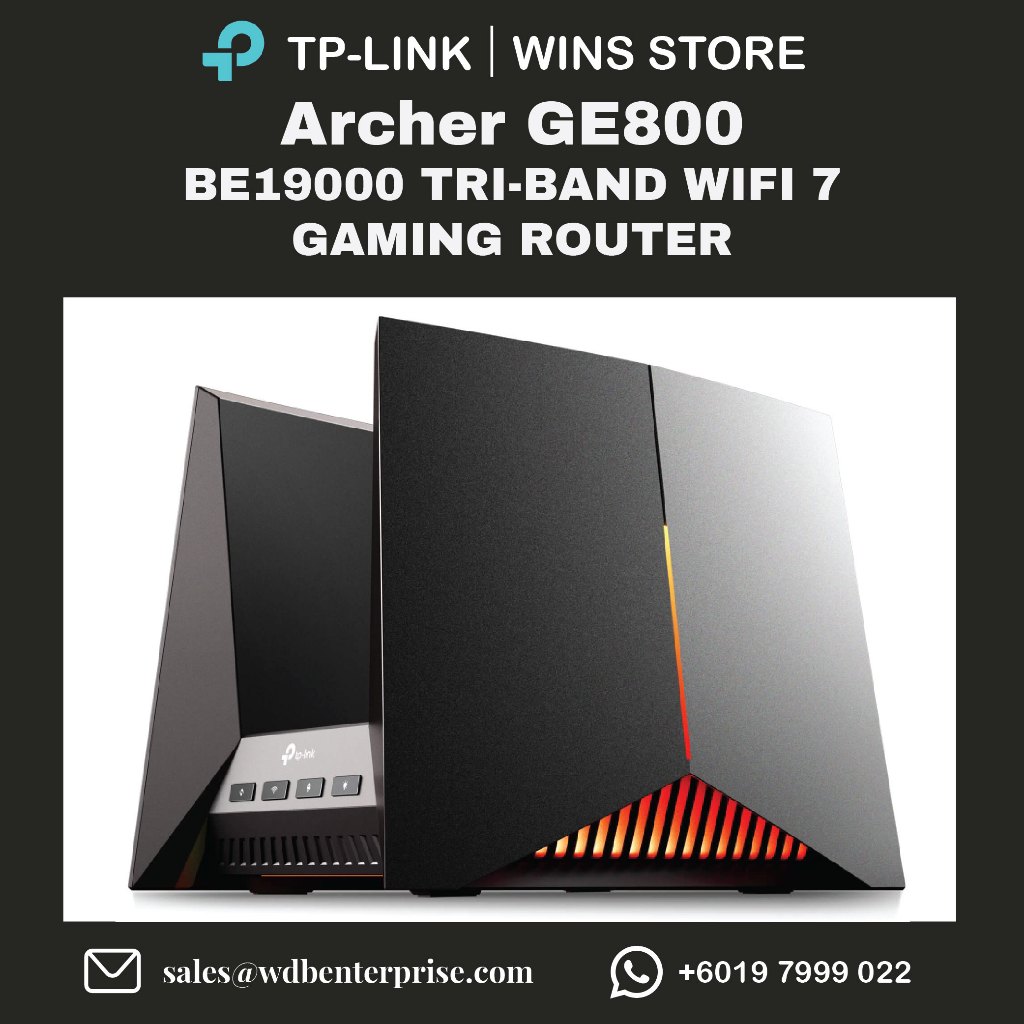TP Link Archer GE800 BE19000 Tri-Band Wi-Fi 7 Gaming Router | Shopee ...