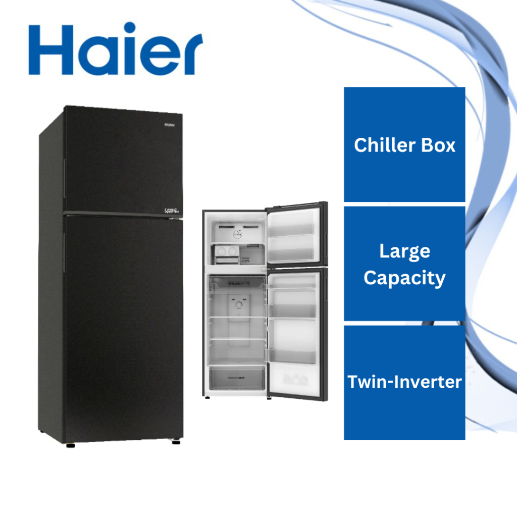 Haier 418L Inverter 2 Door Refrigerator HRF-418IHM fridge/peti sejuk | Shopee Malaysia