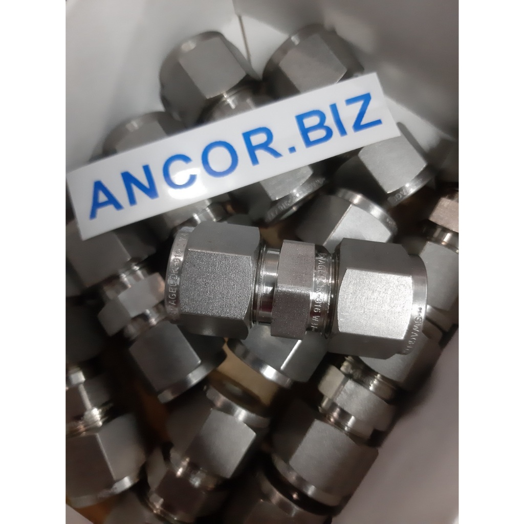 SS-810-6 Stainless Steel Swagelok Tube Fitting, Union, 1/2 in. Tube OD ...