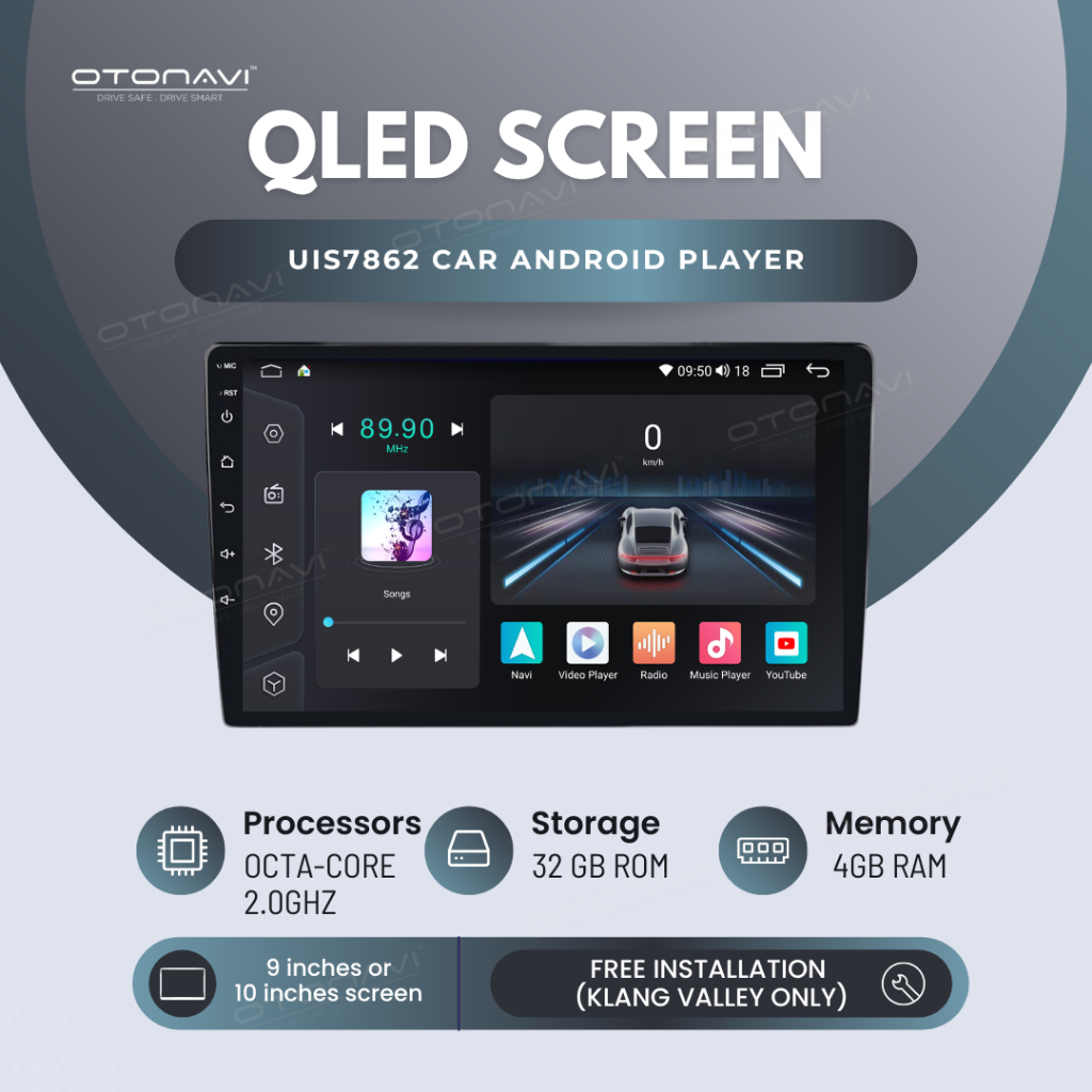 (Ready Stock) Otonavi UIS7862 4+32 GB QLED Screen (1280*720) Car ...