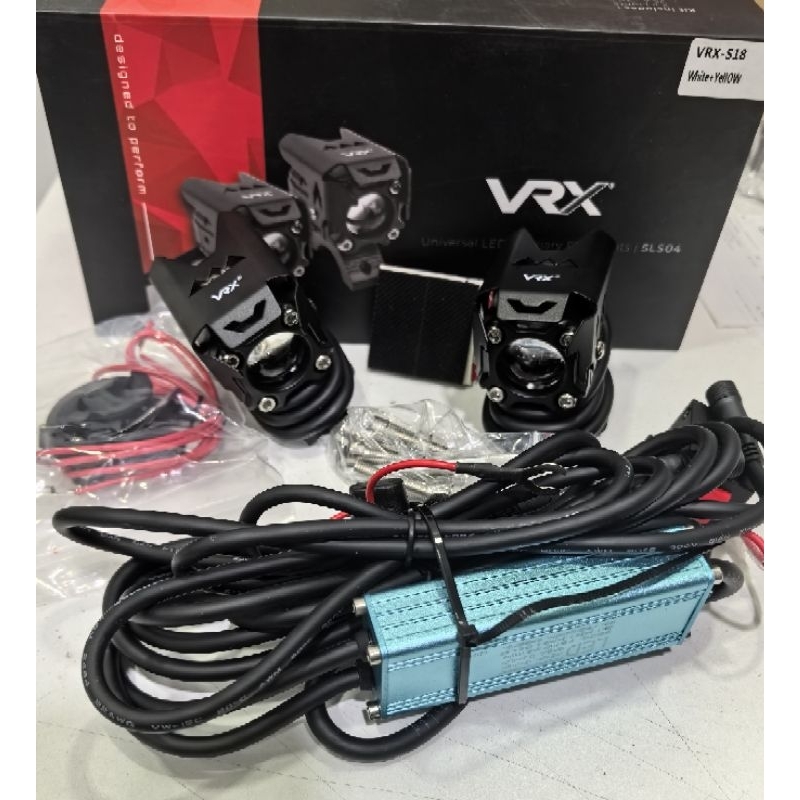 VRX LED SPORT LIGHT 2in1 MOTORCYCLE YELLOW + WHITE (BRIGHTNESS 4500LM ...