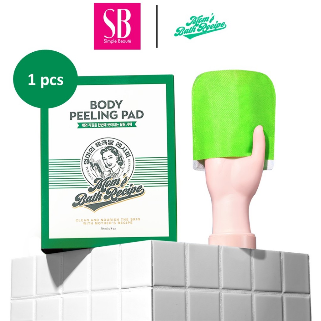 Mom's Bath Recipe Body Peeling Pad Original (1EA) / Moisturizing ...