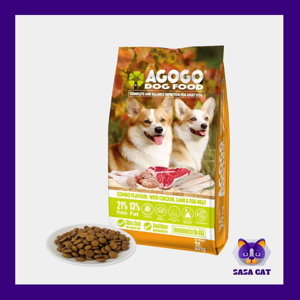 Agogo Combo Flavor Dog Food 20kg | Shopee Malaysia