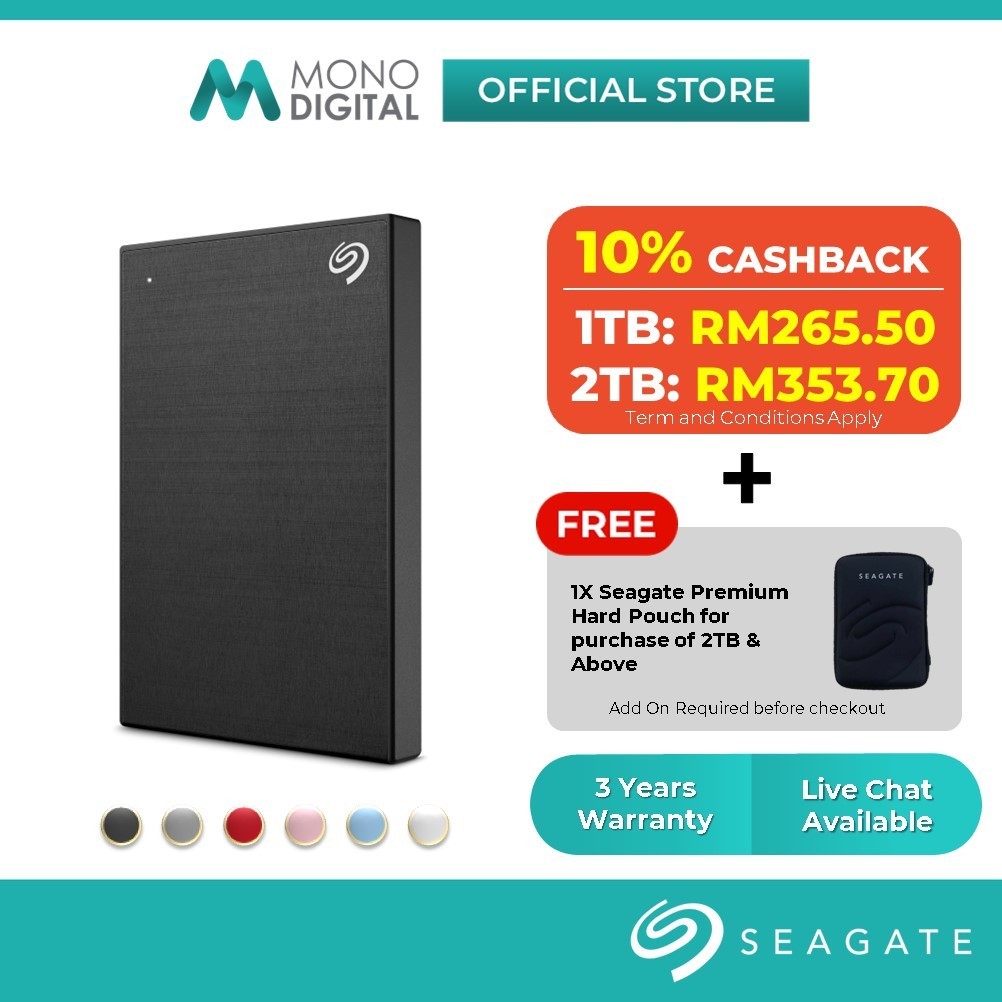 Seagate External Hard Disk One Touch USB 3.0 Portable HDD Backup Hard Drive (1TB/2TB/4TB/5TB ...