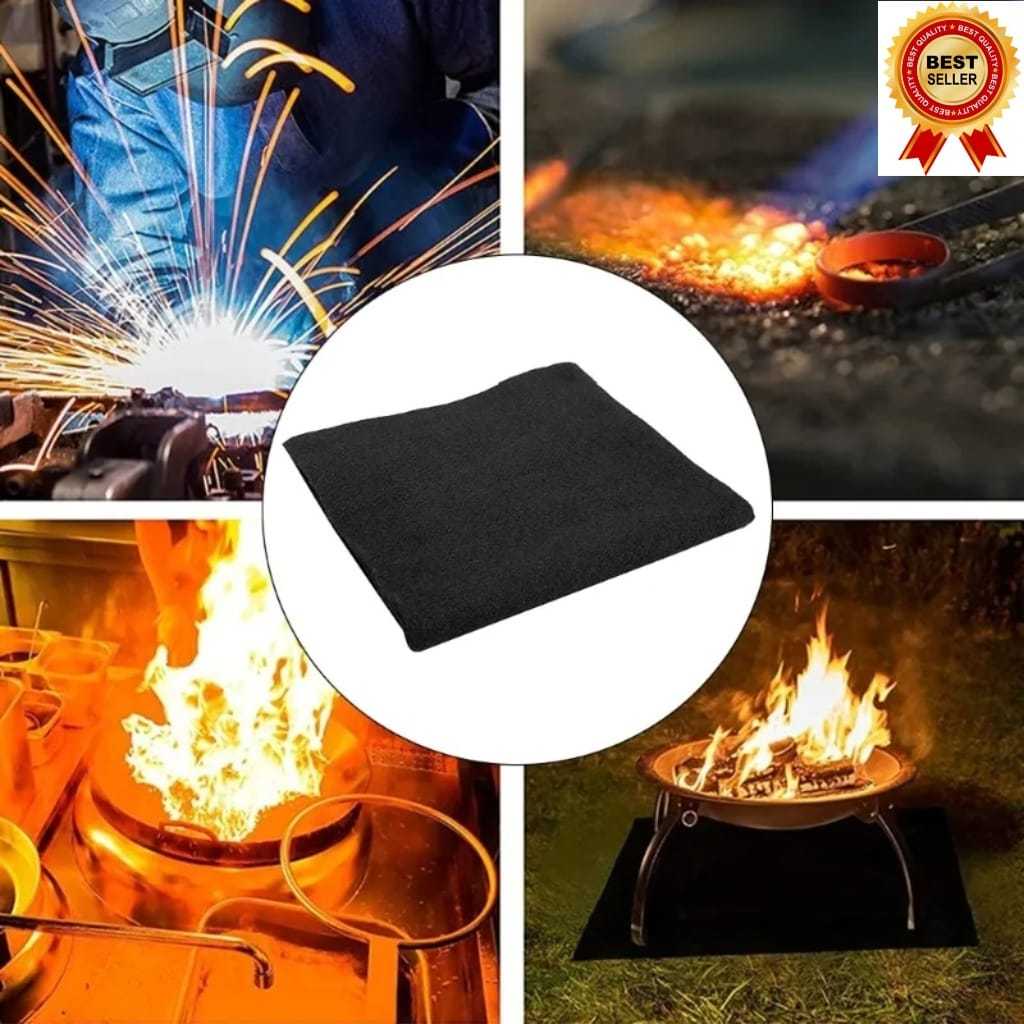 welding blanket torch protective carbon fireproof black heat shield ...