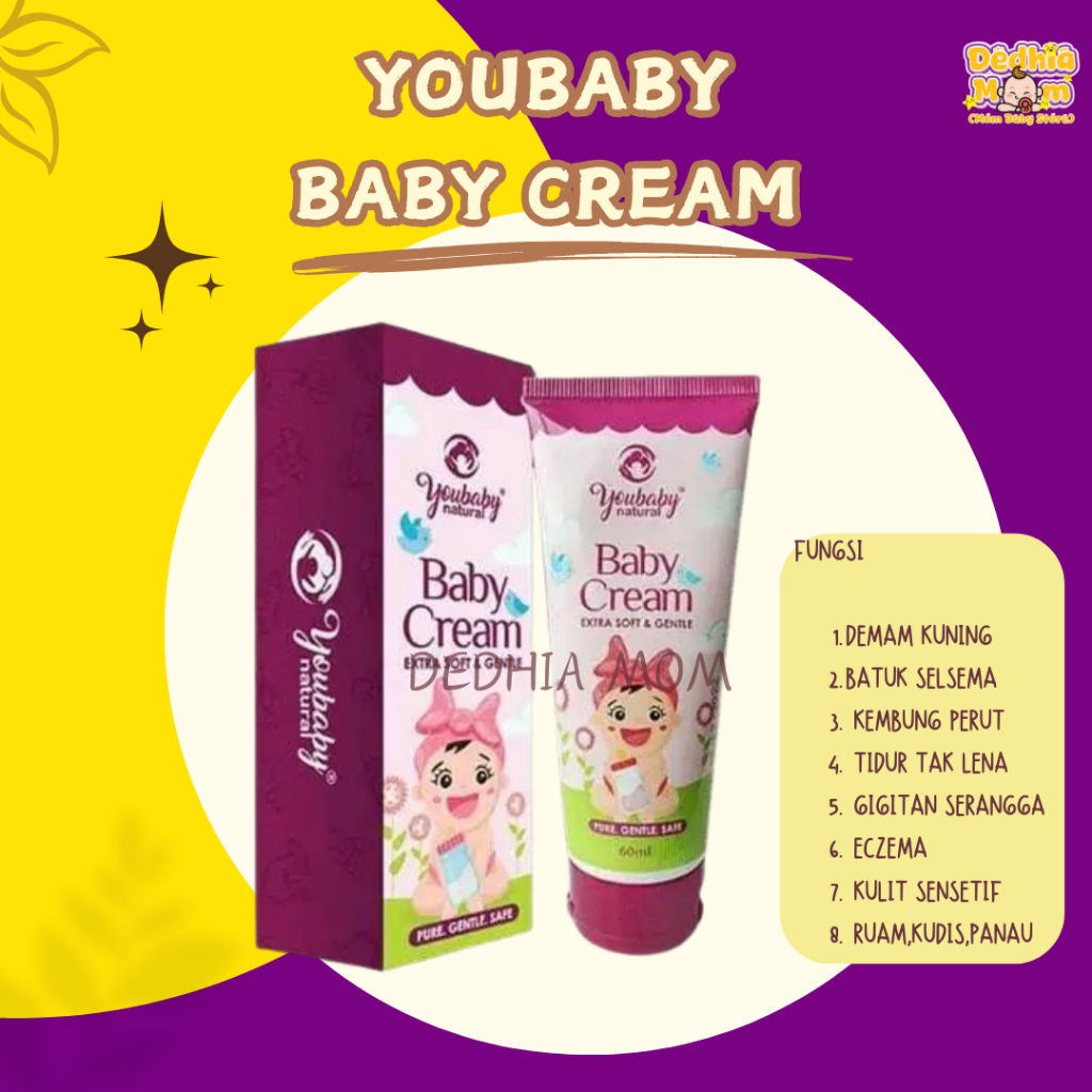 YOUBABY BABY CREAM ORIGINAL KRIM BAYI BATUK KAHAK DAN SELESEMA RUAM ...