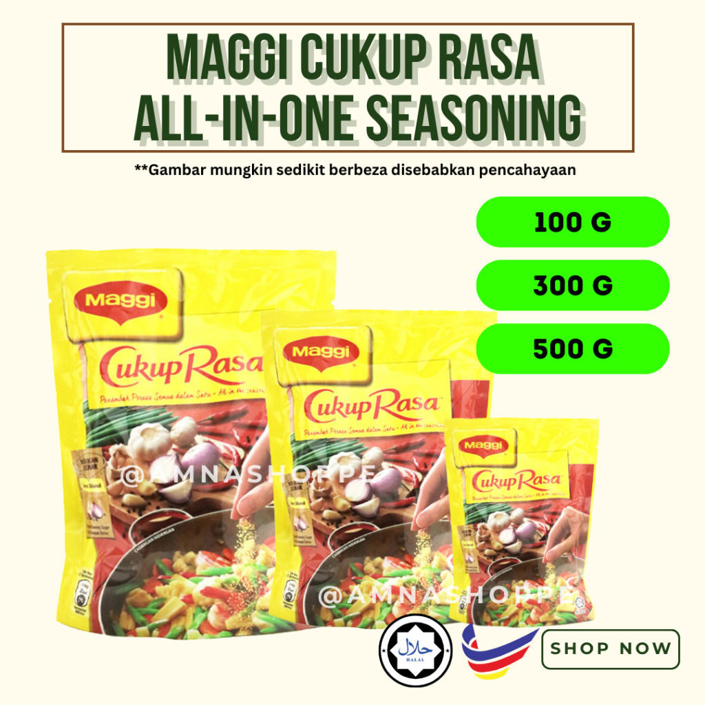 MAGGI Cukup Rasa 100g 300g 500g All-In-One Seasoning | Shopee Malaysia