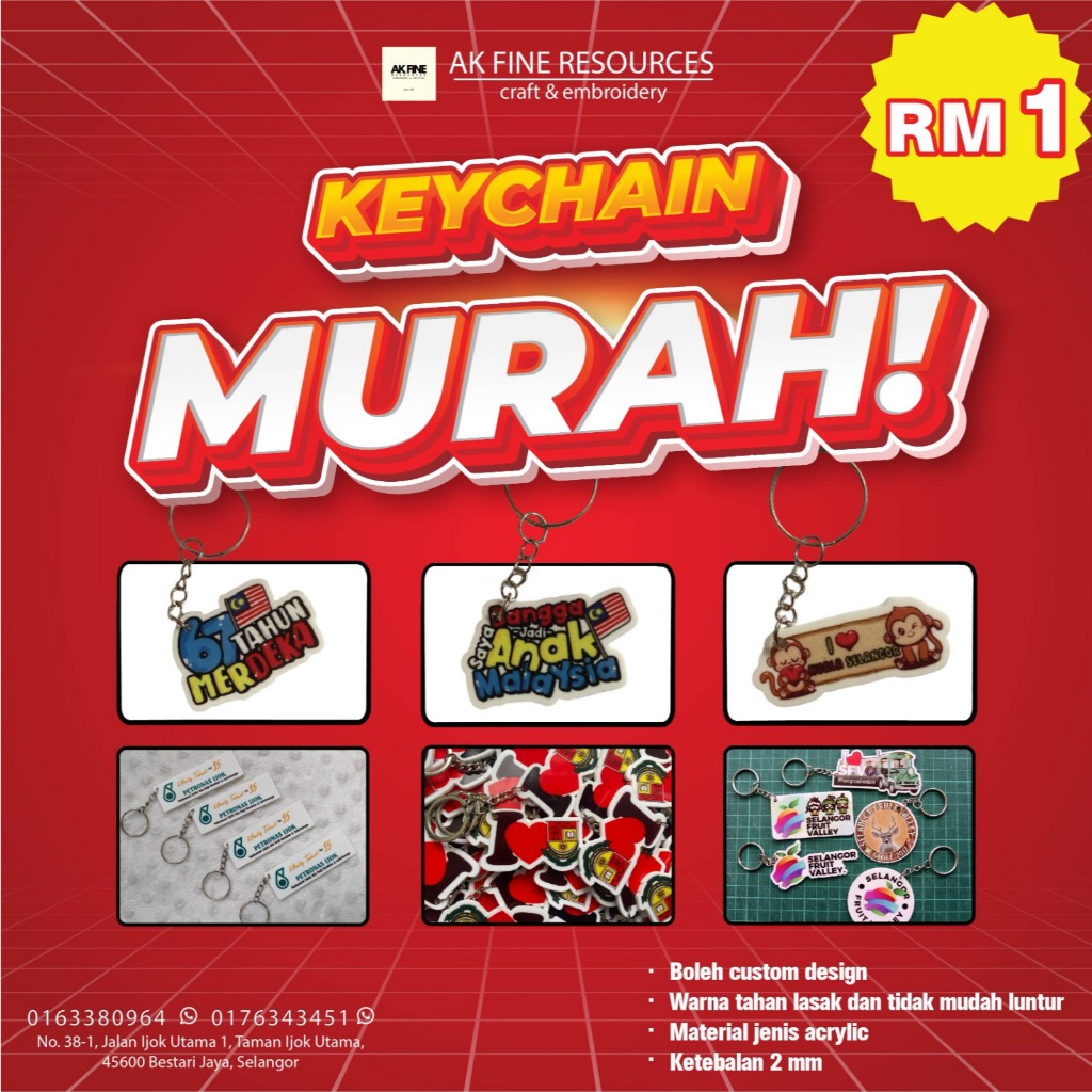 KEYCHAIN MURAH MERDEKA 2024 | COMEL | MURAH | Shopee Malaysia