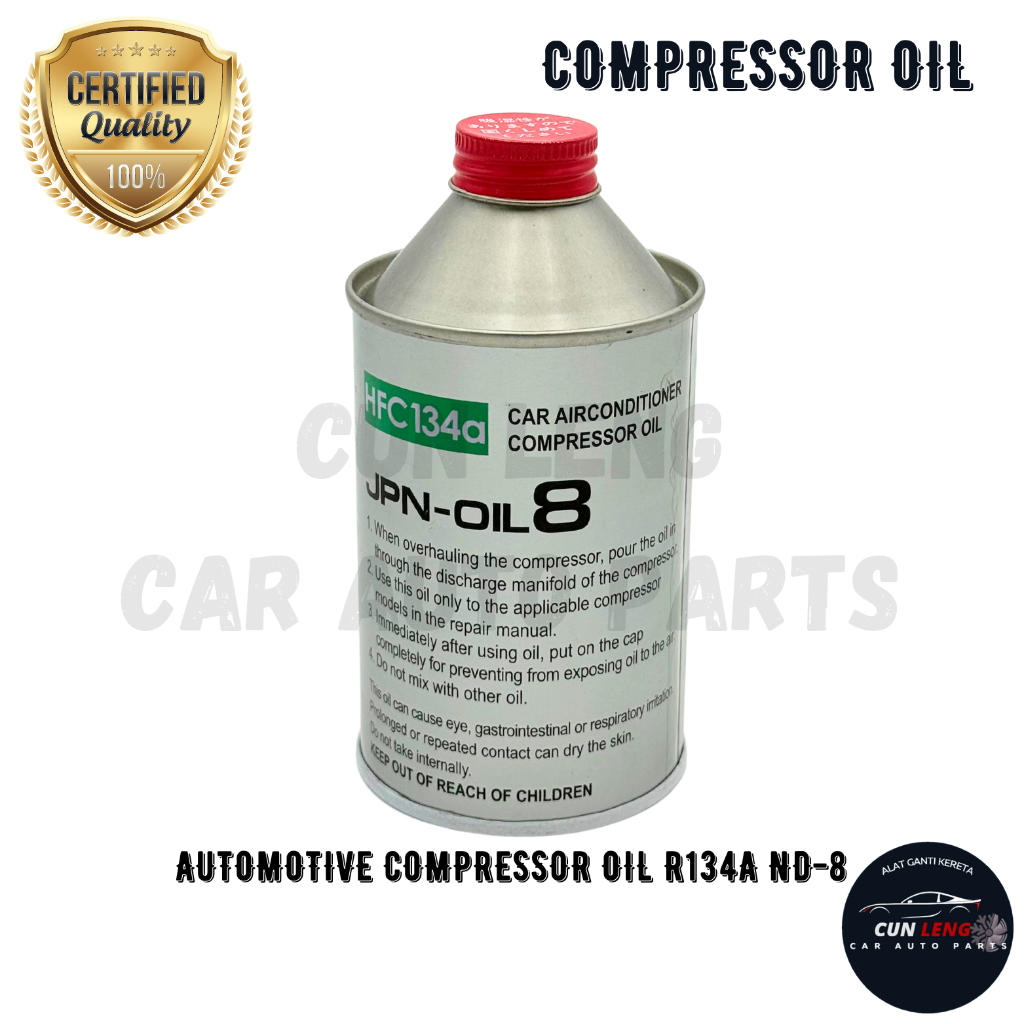 Compressor Oil R134a For Car Aircond ND-8 Oil R134 250ML ⚠️Sabah ...