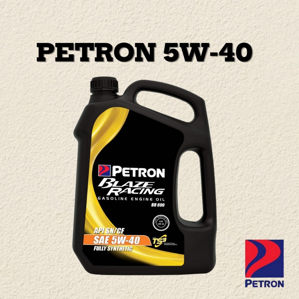 READY STOCK (ORIGINAL) Petron Blaze Racing Fully Synthetic SAE 5W-40 ...