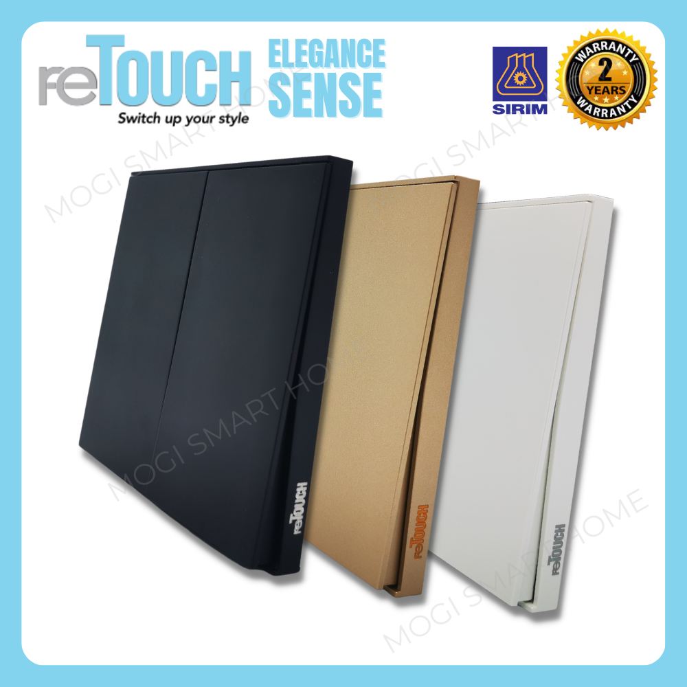reTouch Elegance Sense 1/2/3/4Gang Wall Switch 20A Aircond Heater ...