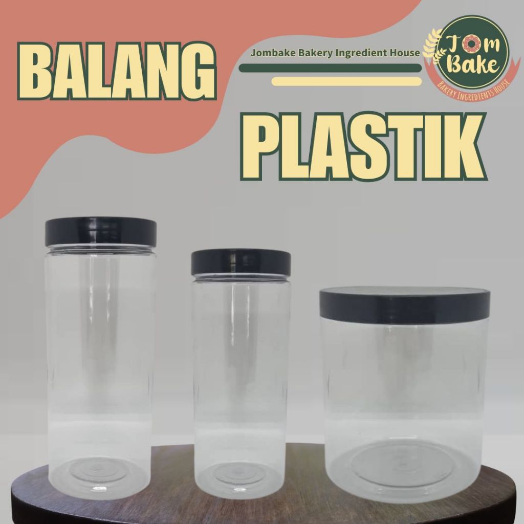 Balang Plastic/Balang Kuih Plastik Pet container/Balang Kuih Raya ...