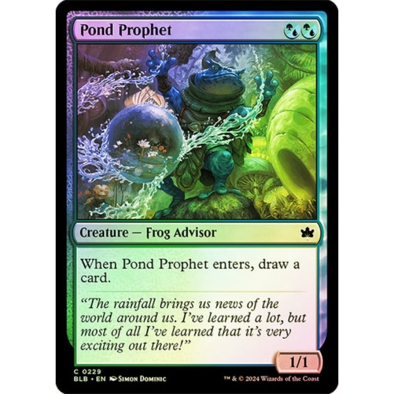 Magic the Gathering - Pond Prophet (BLB) | Shopee Malaysia