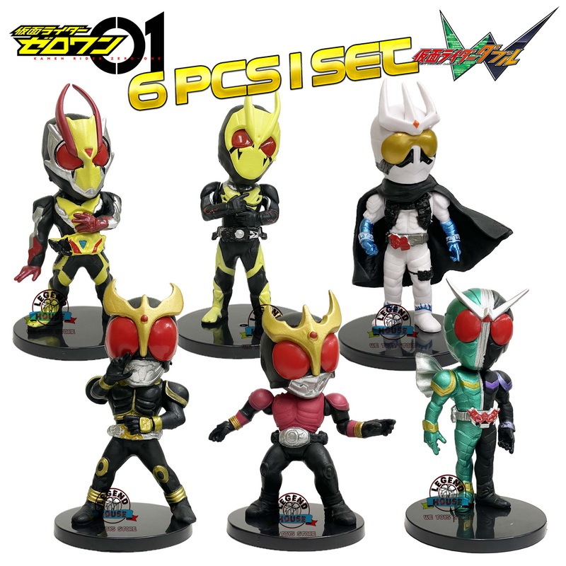 Kamen Rider W Kamen Rider Zero One10cm PVC Mini Action Figure Kamen ...