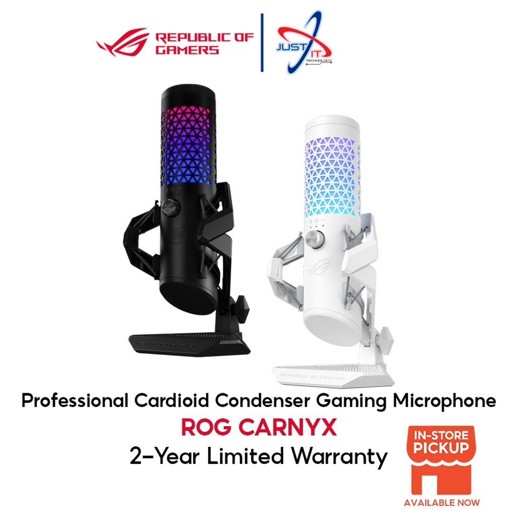 ASUS ROG C501 CARNYX PROFESSIONAL CARDIOID CONDENSER AURA SYNC GAMING ...