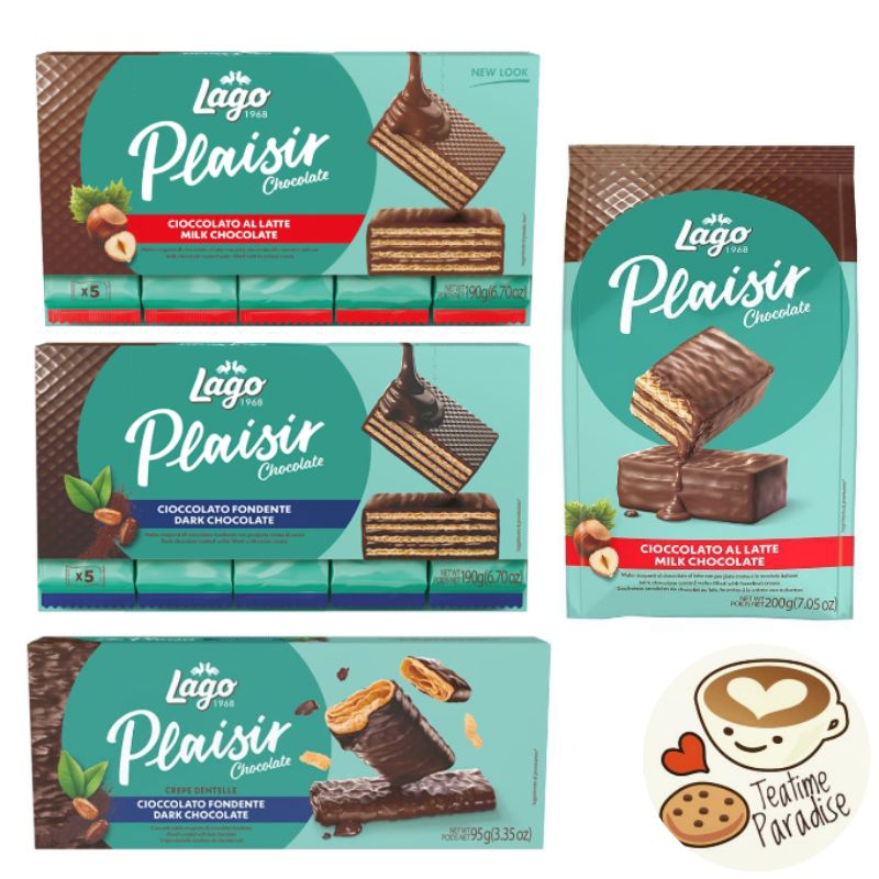 Gastone Lago Plaisir Chocolate Wafer Cioccolato Al Latte (Milk ...