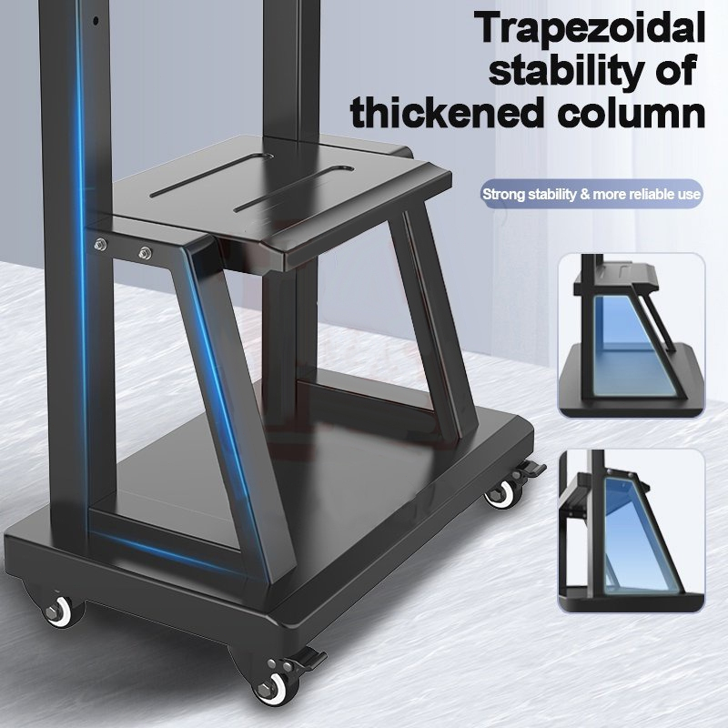 32-75 Inch TV Stand Floor Stand Movable TV Rack Stand with Wheels ...