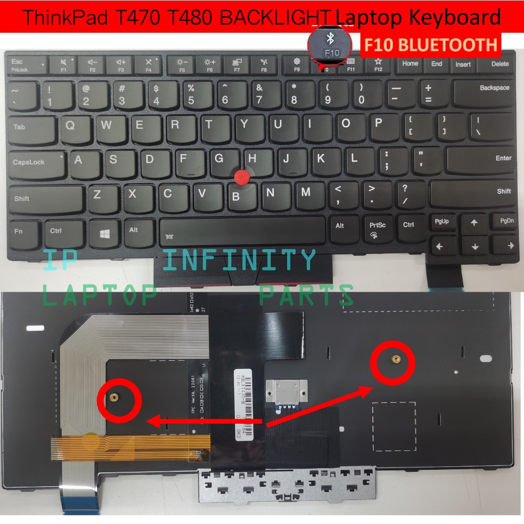 Replacement Lenovo Thinkpad T470 T480 A475 A485 US Layout 01AX487 ...