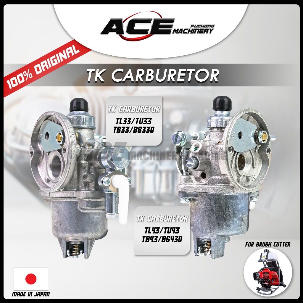 (Made In Japan)100% Original TK Carburetor TL33/TU33/TB33/TL43/TU43/TB43 Brush Cutter TK ...