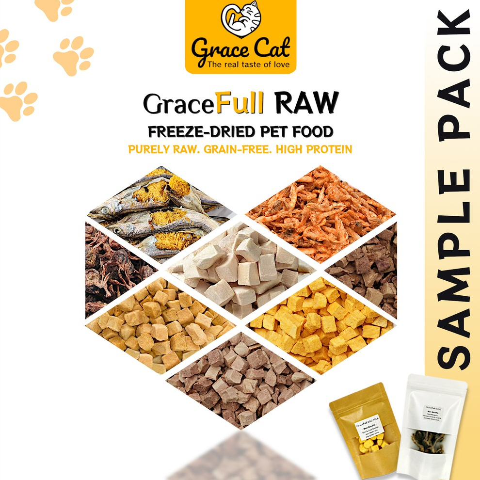 Grace Cat Human Grade Freeze Dried Pet Treats Premium Raw Cat/Dog Food ...