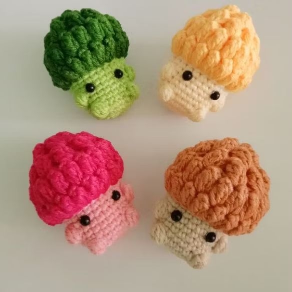 Ready-Stok| Handmade Crochet Broccoli Keychain| Keychin Brokoli Kait ...