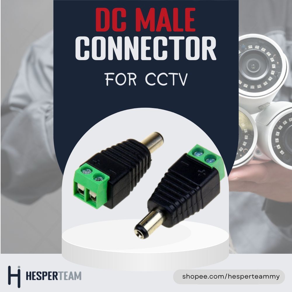(Ready Stock) CCTV Camera DC Power Plug Male Screw Type | Shopee Malaysia