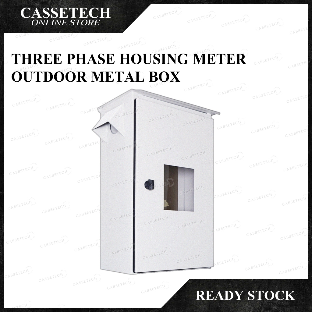 THREE PHASE OUTDOOR HOUSING METER METAL BOX FIBER BOARD TNB / 3 PHASE ...