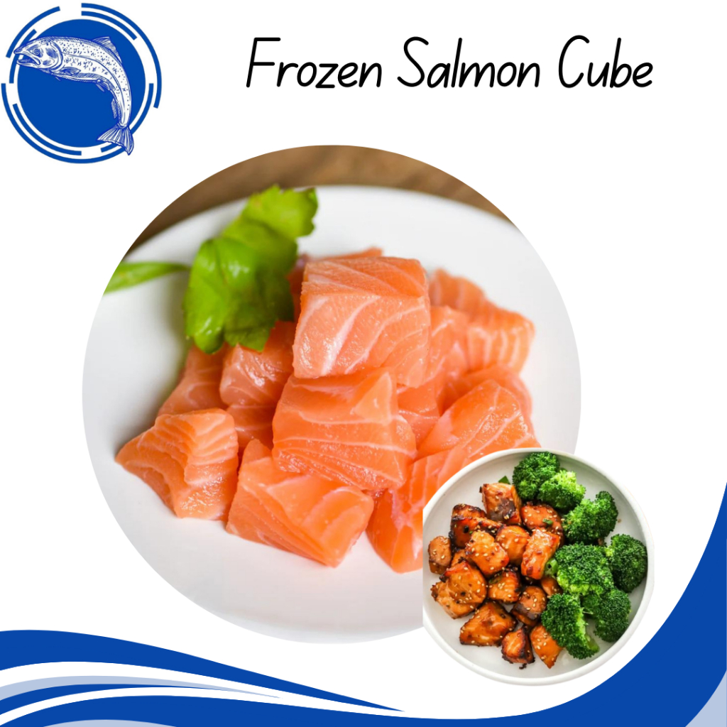 🔥New🔥Frozen Salmon Cube | 三文鱼块 [ 1KG ] | Shopee Malaysia