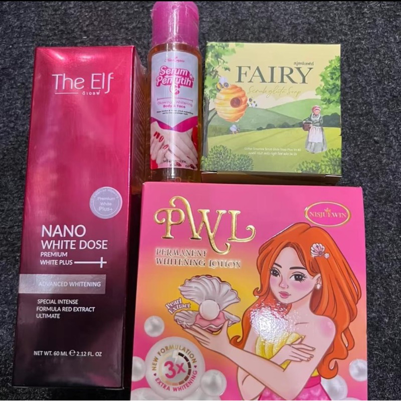 COMBO 4in1(PWL 50g/THE ELF/SERUM PEMUTIH C/SABUN FAIRY) | Shopee Malaysia