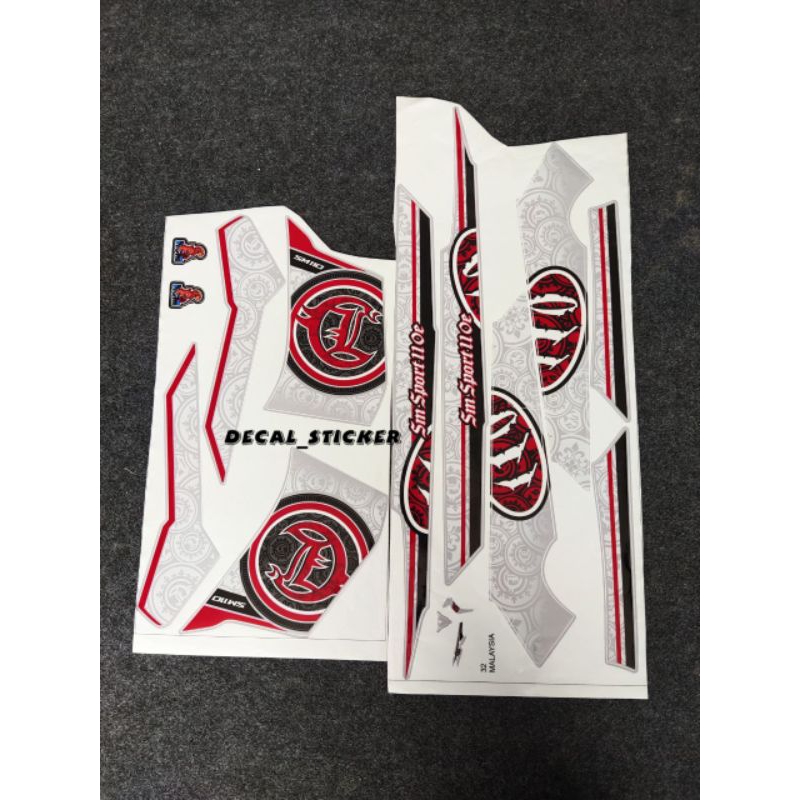 STICKER SM SPORT 110E EDITION BATIK/BATMAN/RC/DRAGON CHOI | Shopee Malaysia