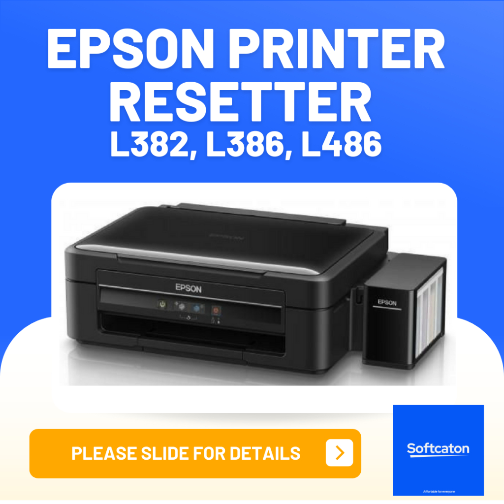EPSON L382, L386, L486 RESETTER UNLIMITED USE | Shopee Malaysia