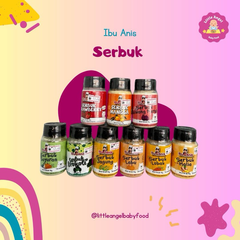IBU ANIS 👉🏻 Serbuk Perasa Masakan vege Bayi untuk 6bulan+ HALAL ...