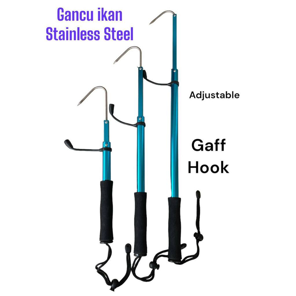 Gancu Ikan LIGOAL Adjustable Gaff Hook Stainless Steel | Shopee Malaysia