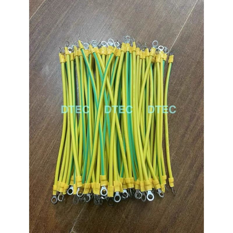 1Pcs - 2.5 / 4 / 6mm Copper Flexible Earth Grounding Wire with M6 Cable ...