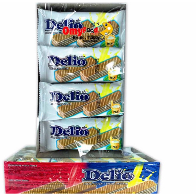 Delio Cream Wafer Milk 16g x 24pcs | Shopee Malaysia
