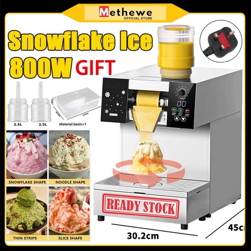 【Ready Stock】800W Snowflake Ice Machine Commercial Ice Maker Smoothie ...