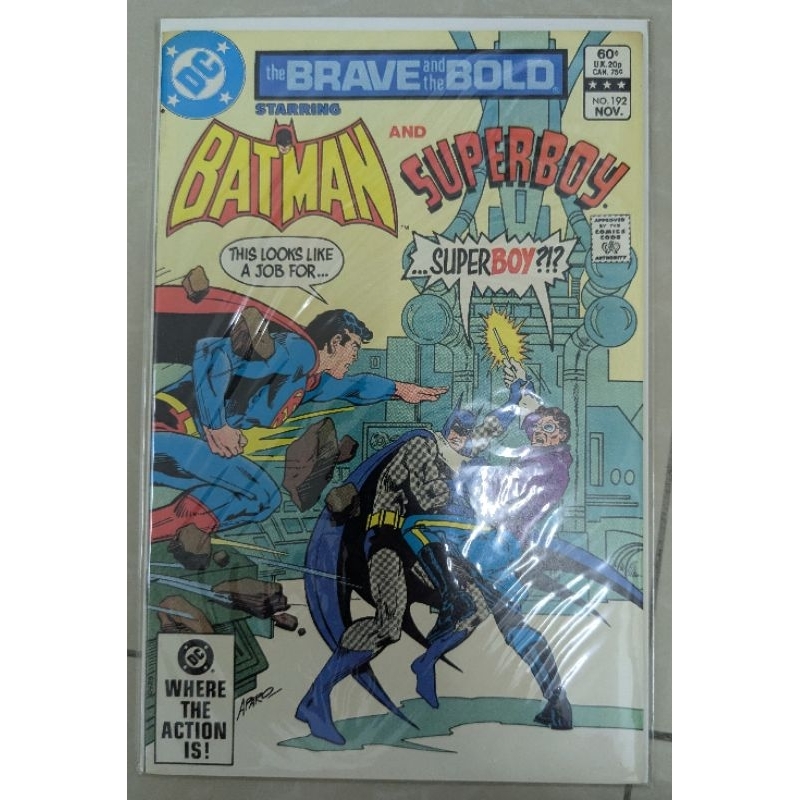 BRAVE AND THE BOLD #192 (1982) JIM APARO ARTWORK (BATMAN & SUPERBOY ...