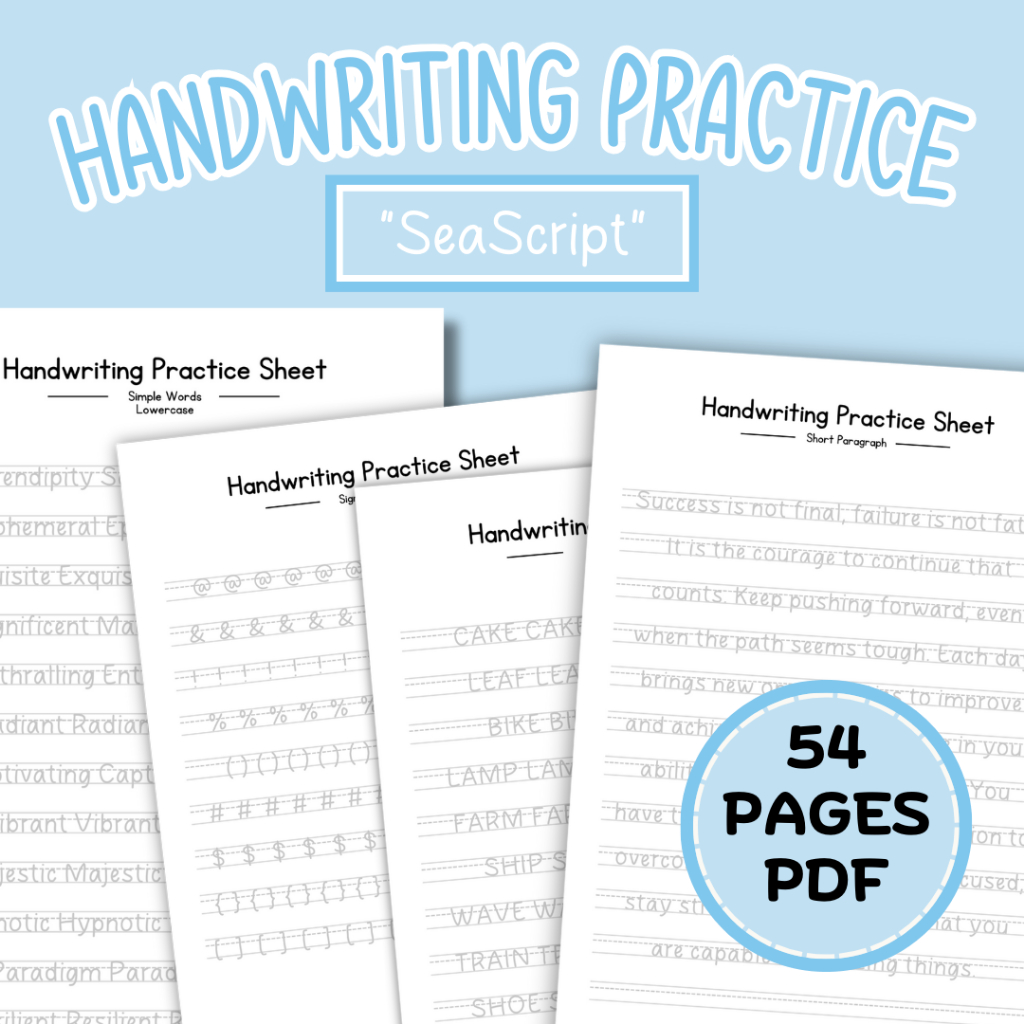 (PDF) handwriting practice book (011) | Shopee Malaysia