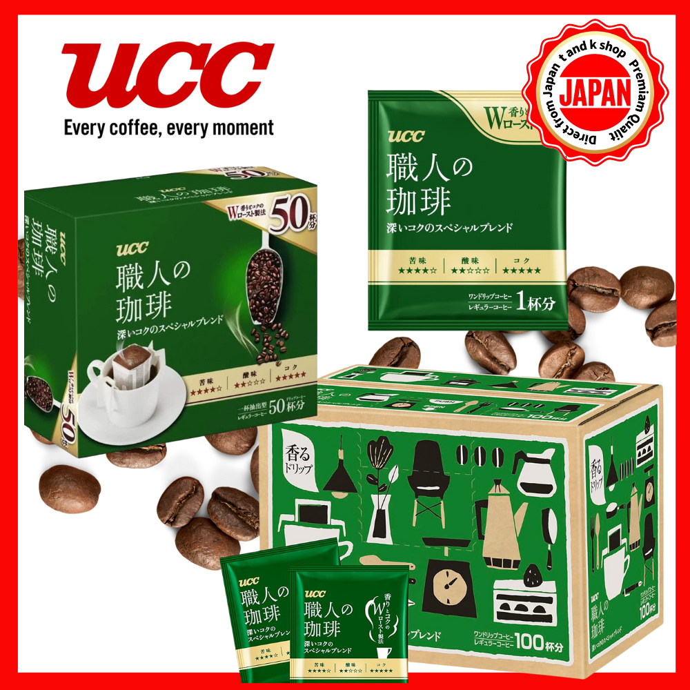 UCC Craftsman’s Coffee Drip, Deep Richness, Special Blend Direct from ...