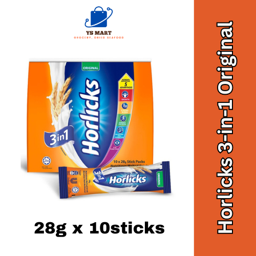Horlicks 3 in 1 Original (10 x 28g) | Shopee Malaysia